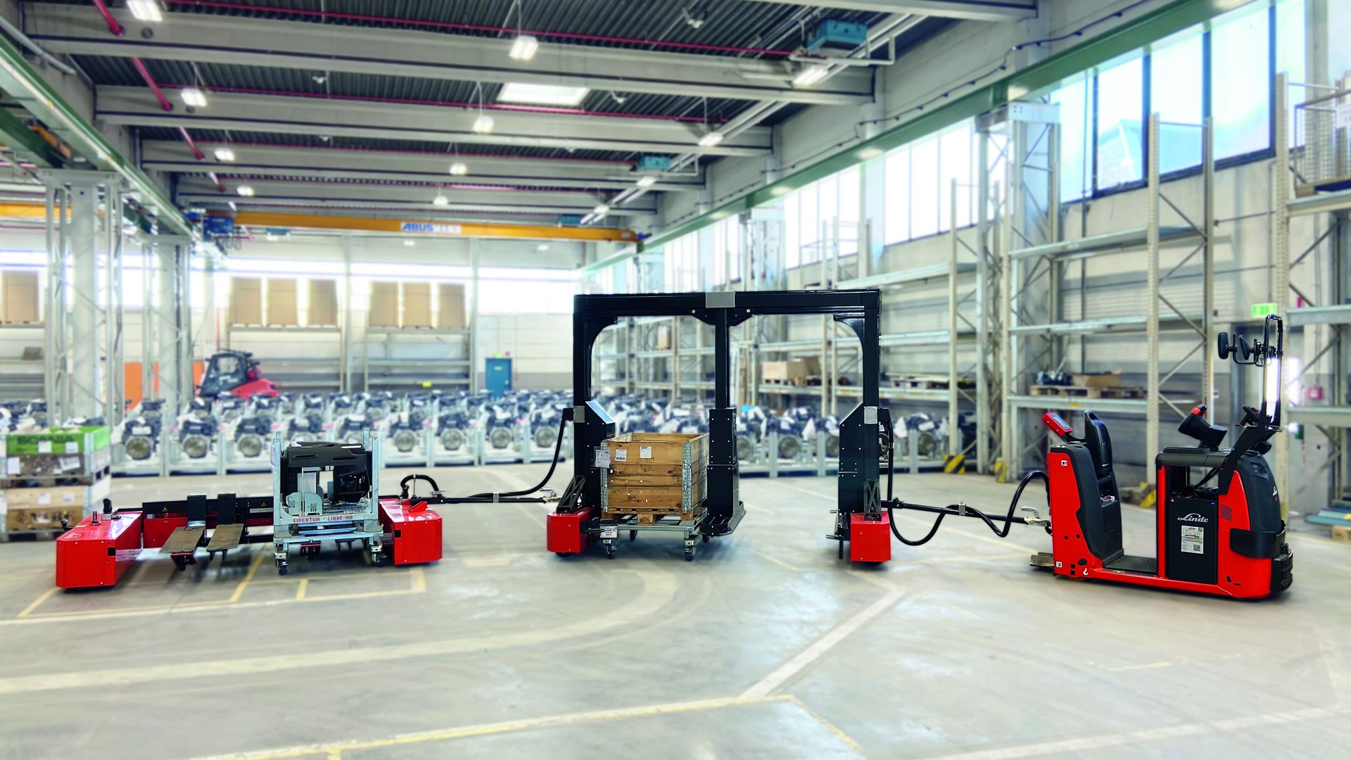 Ausgezeichnet: Linde-Elektrostapler und Routenzug-Leitsystem